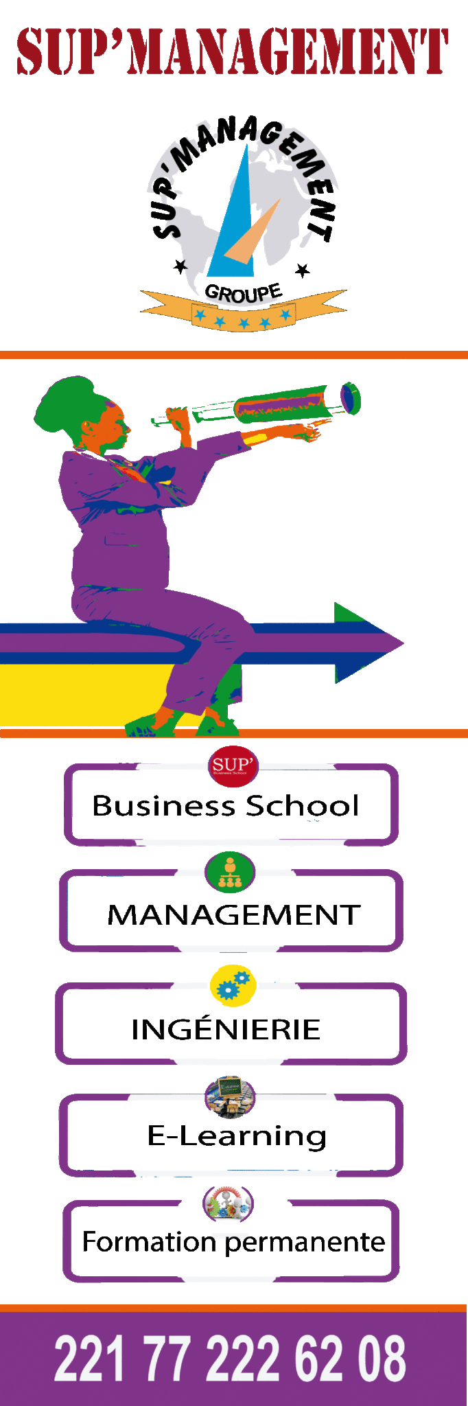 Sup'Management Sénégal: la Carte de visite Supmanagement Sénégal